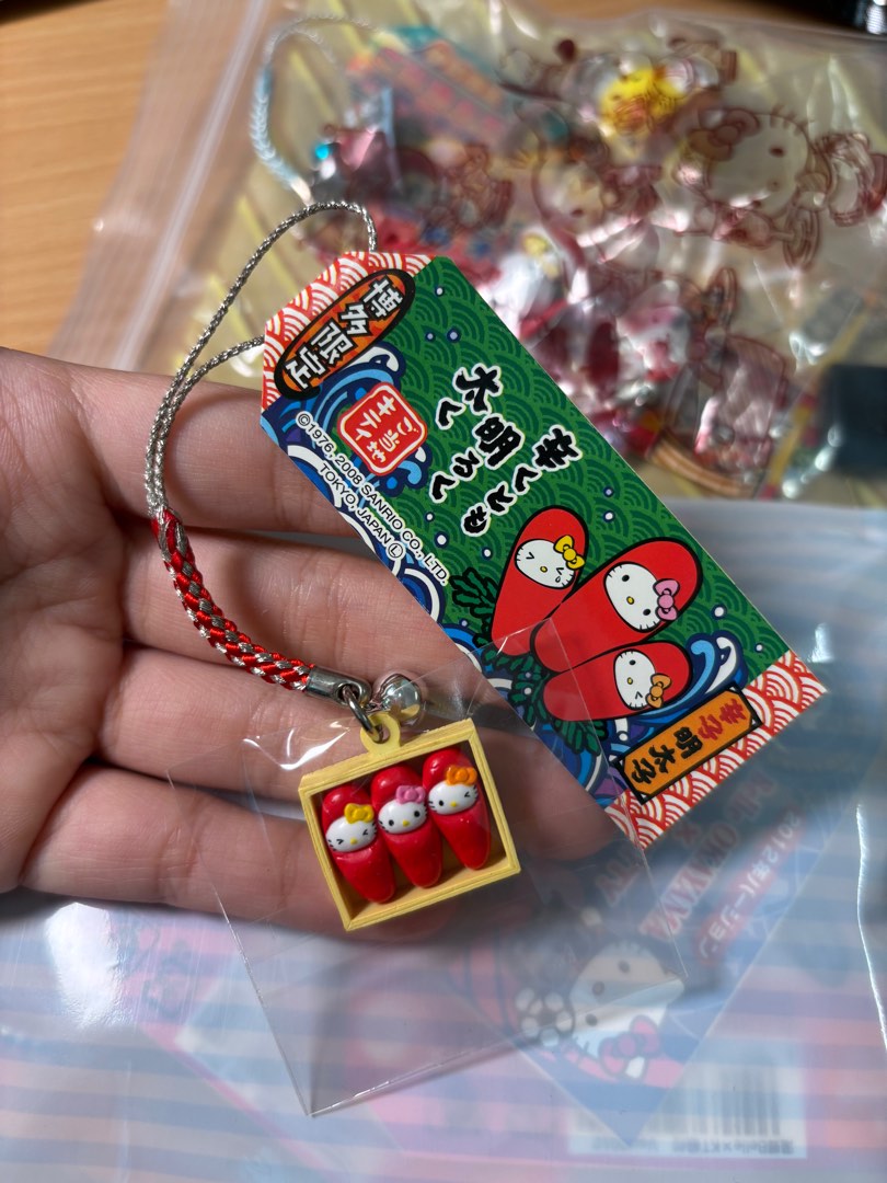 Hello Kitty Gotochi Mentaiko Charm, Hobbies & Toys, Toys & Games on ...