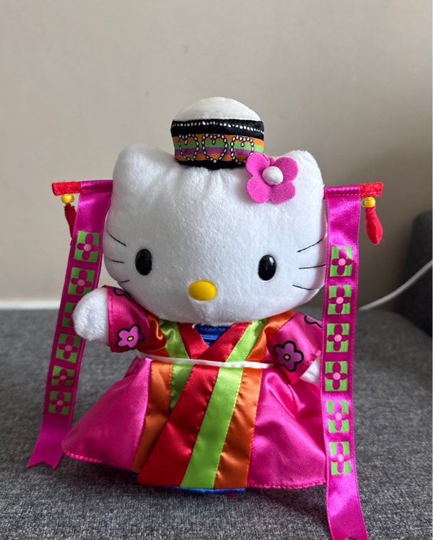 Hello Kitty Korean Traditional Costume Plush Toy, Hobbies & Toys, Toys ...