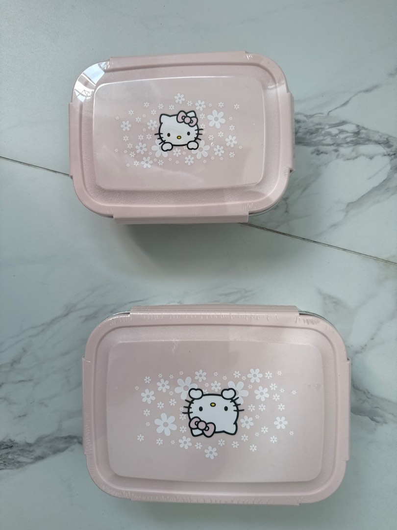 Hello Kitty Stainless Steel Lunchbox Set, Furniture & Home Living ...