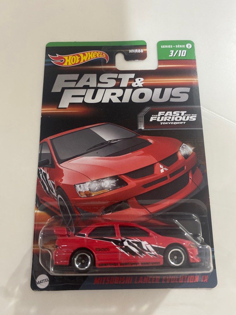 Hot Wheels Fast & Furious Mitsubishi Lancer Evolution IX, Hobbies ...