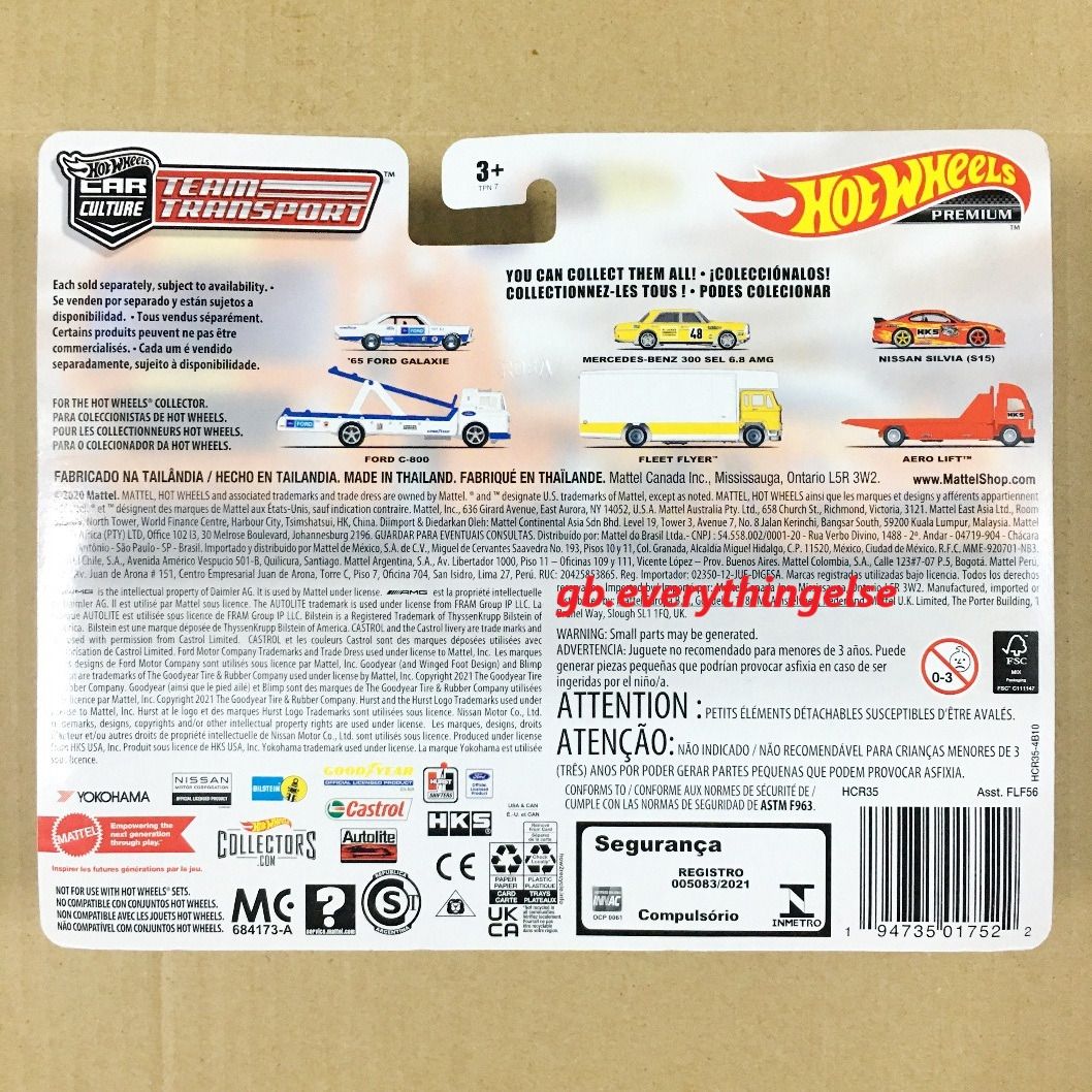 Hot Wheels Premium Car Culture 2022 Team Transport Nissan Silvia (S15 ...