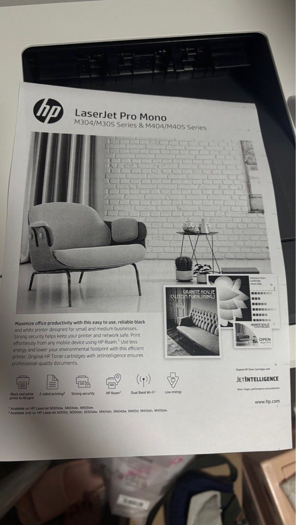 HP LaserJet Pro Mono M404/M405 Series Printer, Computers & Tech ...