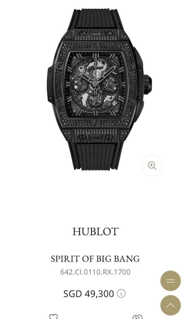 HUBLOT Black Magic - Sprit of Big Bang., Luxury, Watches on Carousell