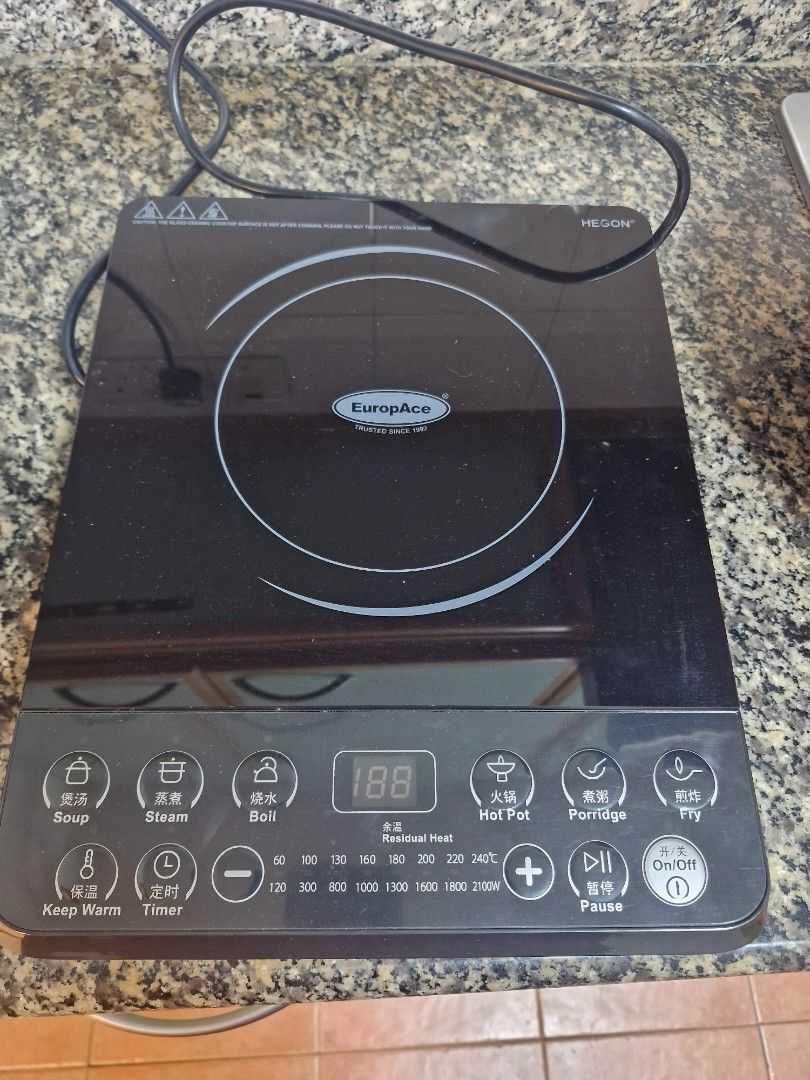 Induction Cooker Portable Europace, TV & Home Appliances, Kitchen ...