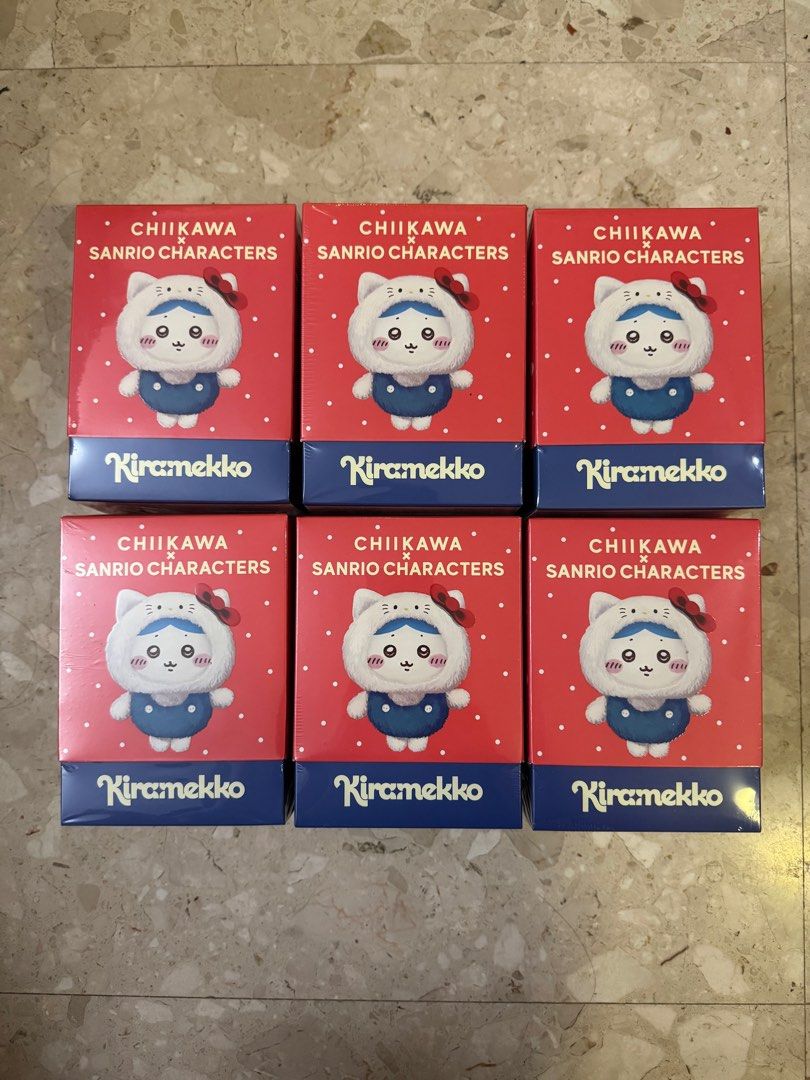 [Instock] Chiikawa x Sanrio Characters Kiramekko Plushie Keychain ...