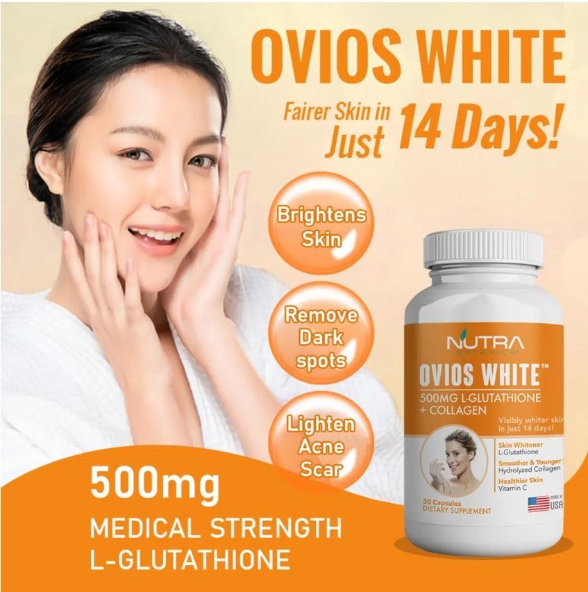 [INSTOCKS] Nutra Botanics Ovios White Glutathione Skin Whitening ...