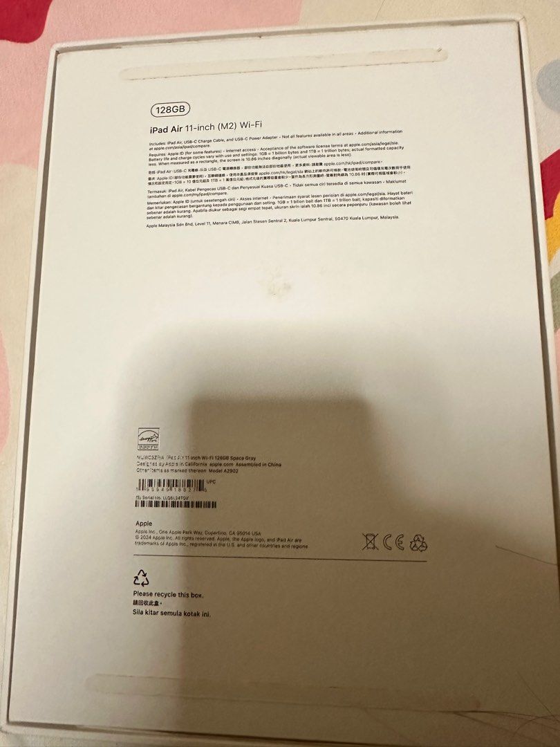 iPad Air (M2) 11" WiFi (2024) Space Gray 128GB, Mobile Phones & Gadgets ...