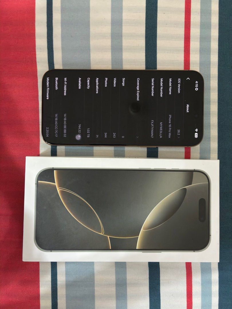 iPhone 16 Pro Max 1TB US Variant eSim, Mobile Phones & Gadgets, Mobile ...