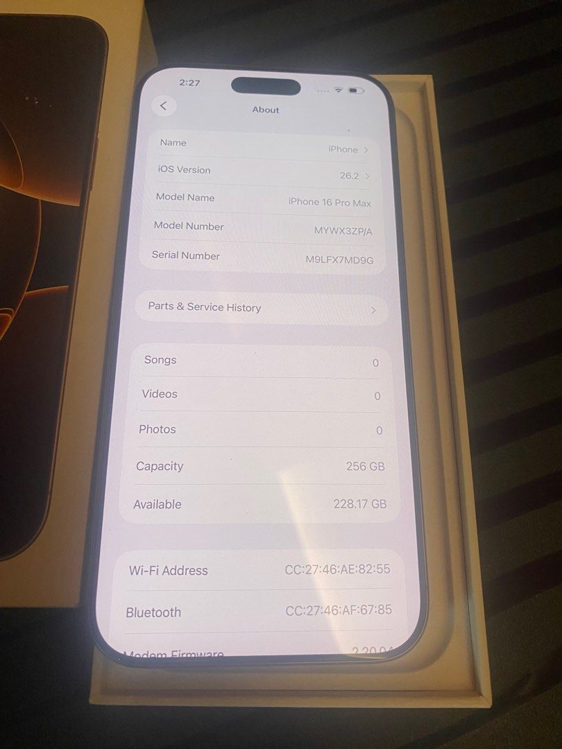 iPhone 16 Pro Max Desert Titanium 256GB, Mobile Phones & Gadgets ...