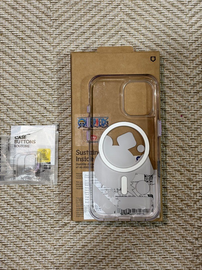 Iphone 17 One Piece Luffy gear 5 Rhinoshield Clear Magsafe Case, Mobile ...