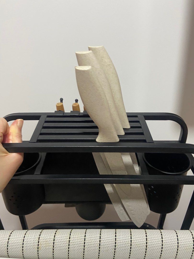 Kitchen Organizer with Knife Holder and Cutting Boards, Furniture ...