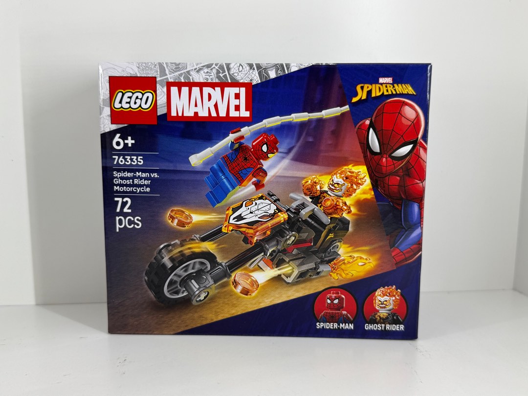 Lego Spider-Man vs. Ghost Rider Motorcycle 76335 | Marvel, 興趣及遊戲, 玩具 ...