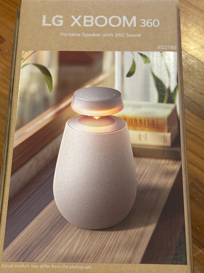 LG XBOOM 360 Portable Bluetooth Speaker - Beige, Audio, Soundbars ...