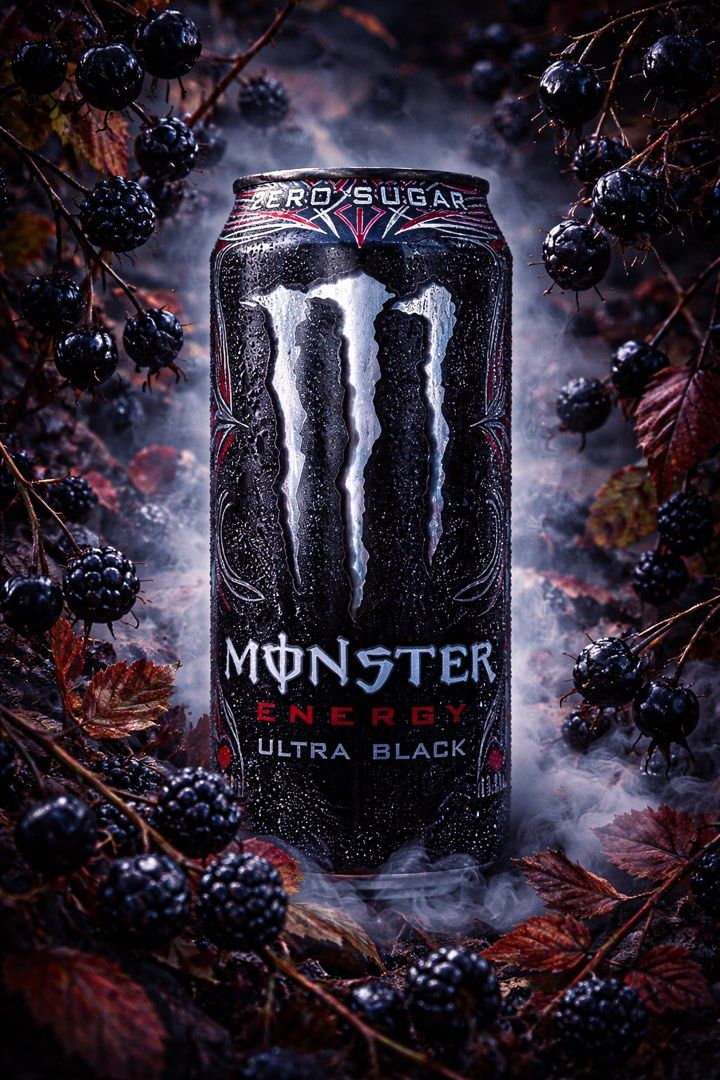 (LIMITED-RELEASE) MONSTER ENERGY ULTRA BLACK ZERO SUGAR, Food & Drinks ...