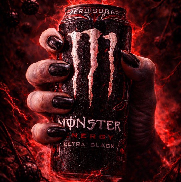 (LIMITED-RELEASE) MONSTER ENERGY ULTRA BLACK ZERO SUGAR, Food & Drinks ...