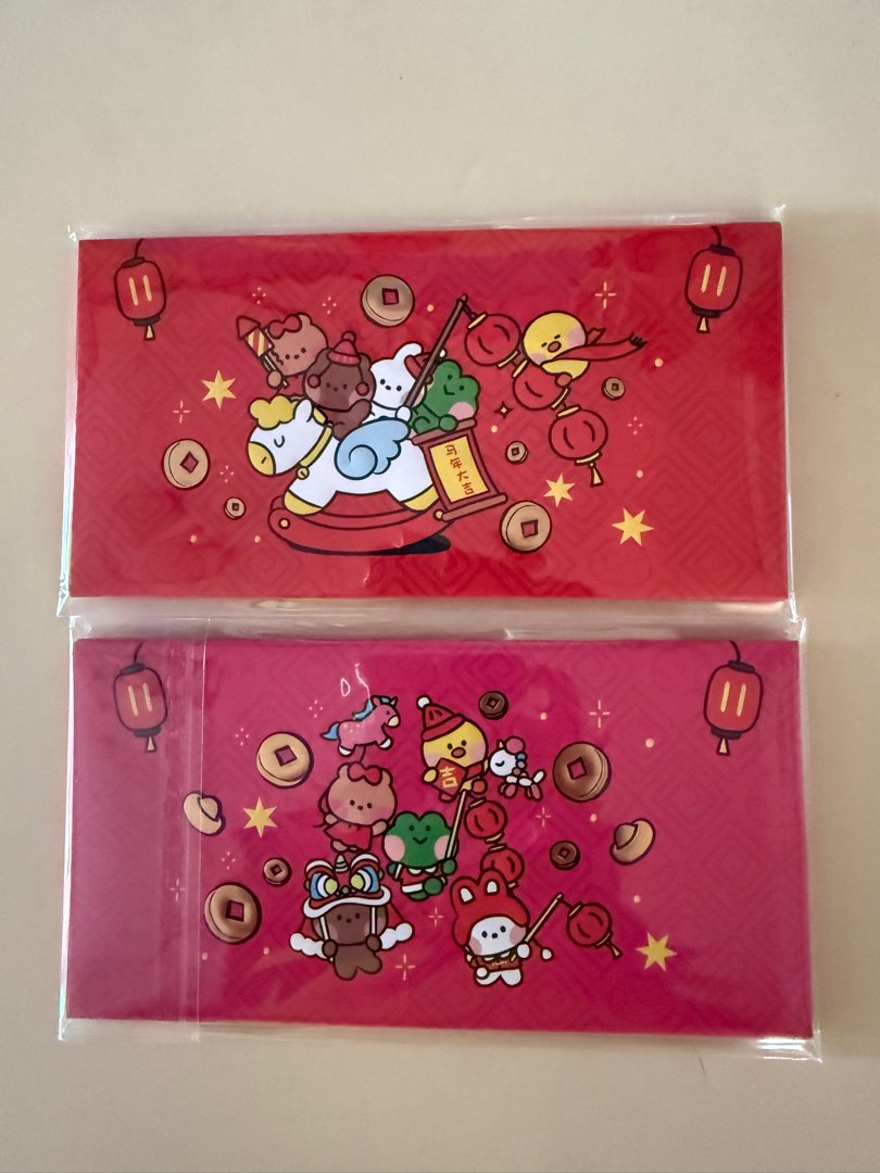 Line Friends Minini Red Packets 2026, Hobbies & Toys, Stationery ...
