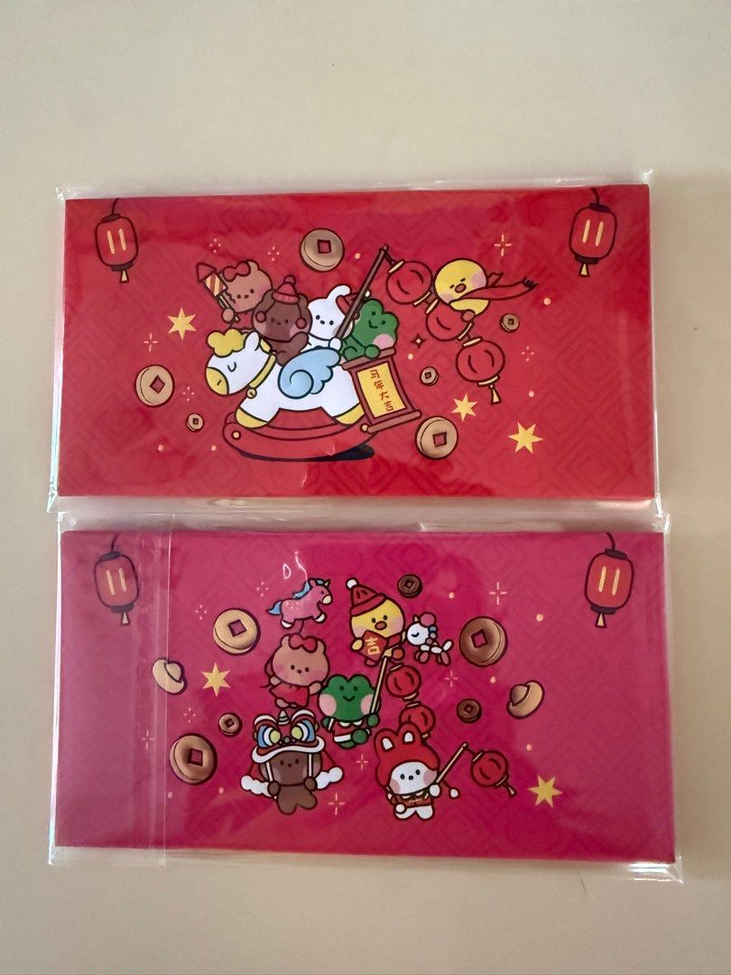Line Friends Minini Red Packets 2026, Hobbies & Toys, Stationery ...