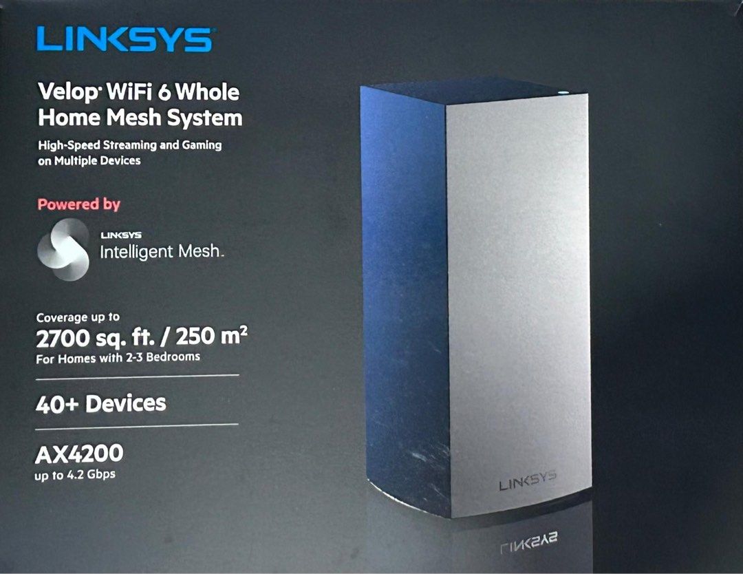 Linksys Velop WiFi 6 Whole Home Mesh Router MX4200, Computers & Tech ...