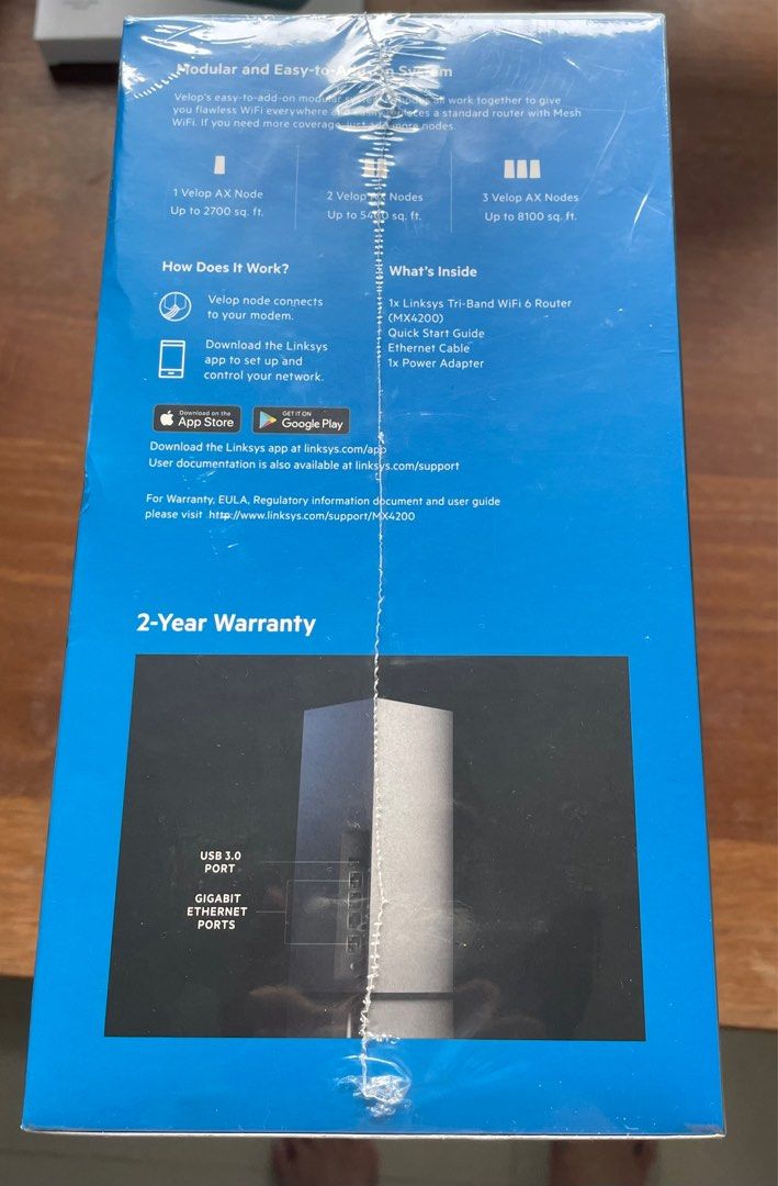 Linksys Velop WiFi 6 Whole Home Mesh System AX4200, Computers & Tech ...