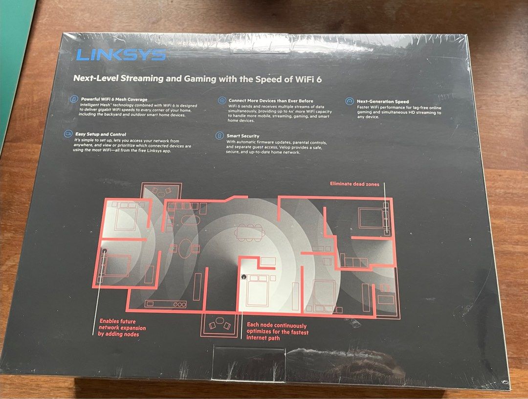 Linksys Velop WiFi 6 Whole Home Mesh System AX4200, Computers & Tech ...