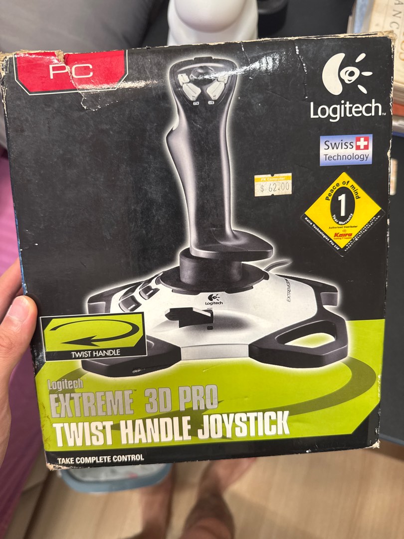 Logitech Extreme 3D Pro Twist Handle Joystick, Video Gaming, Gaming ...