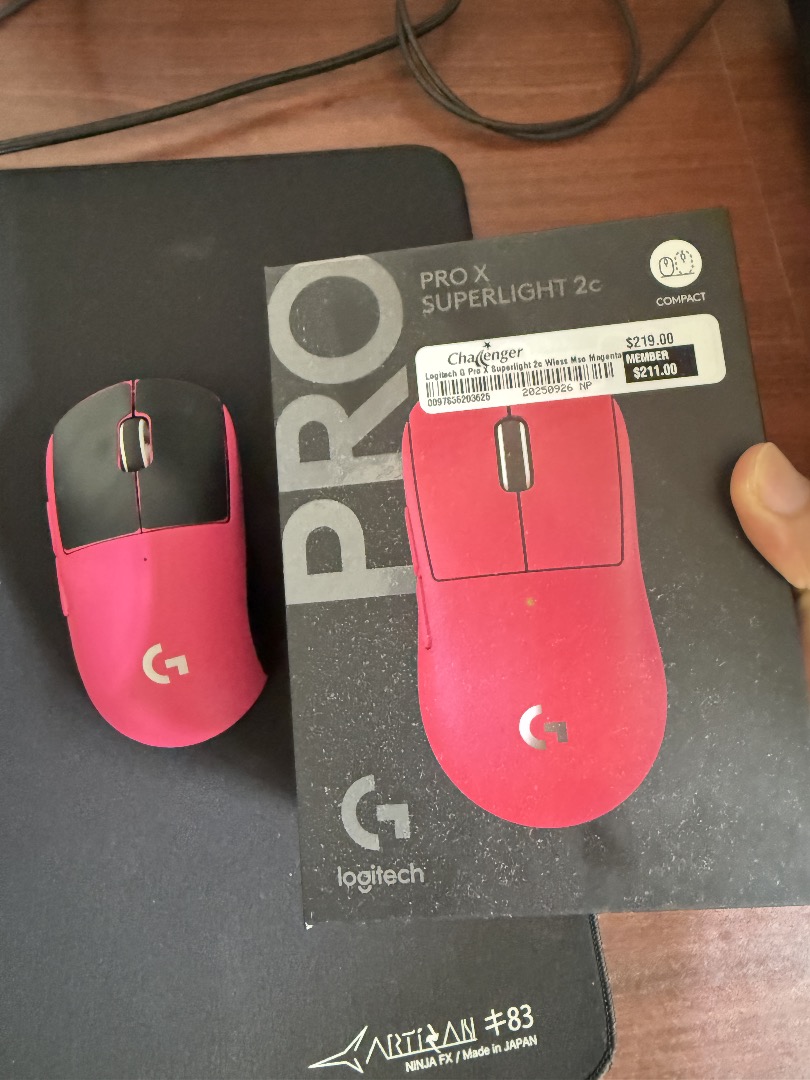 Logitech Pro X Superlight 2c Gaming Mouse - Magenta, Computers & Tech ...