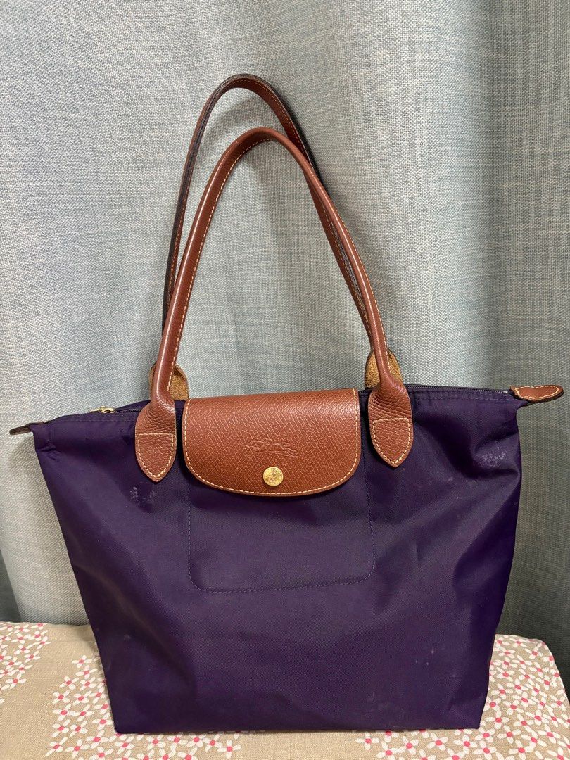 Longchamp Le Pliage small tote Bag - Purple, Women's Fashion, Bags ...