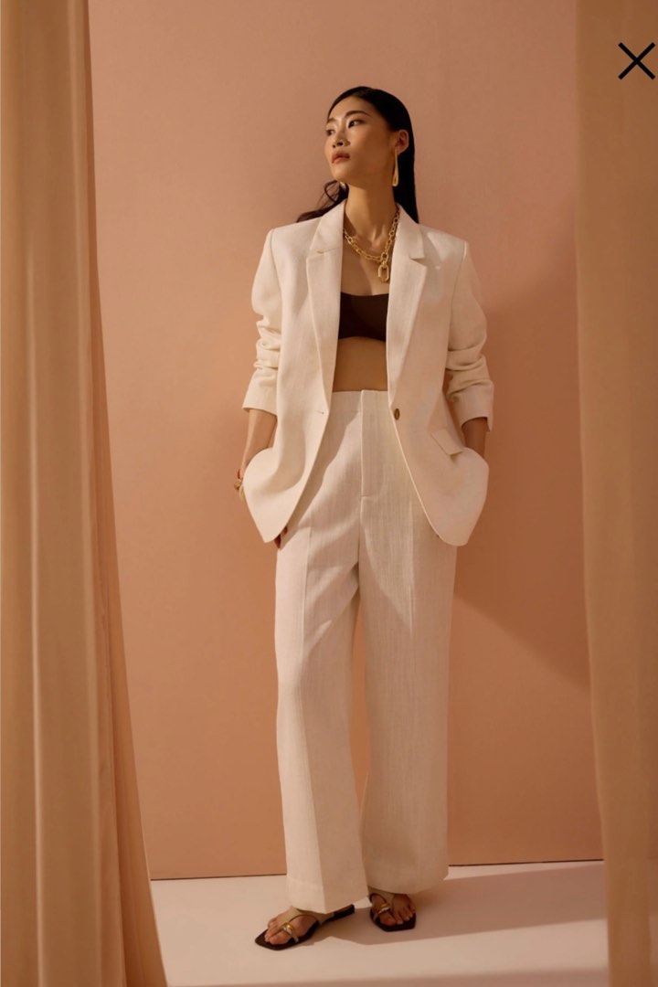 Love Bonito Leggy™ Seva Textured Super High Waist Straight Leg Pants 24 ...