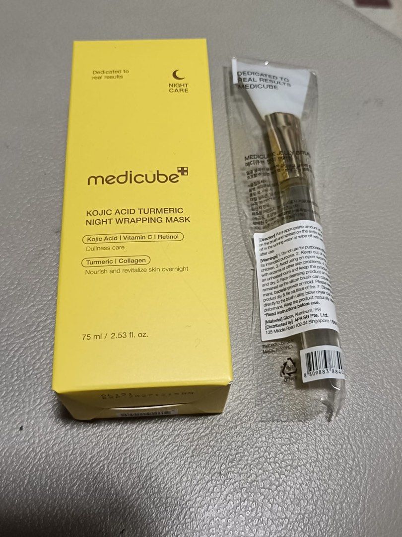 Medicube Kojic Acid Turmeric Night Wrapping Mask, Beauty & Personal ...