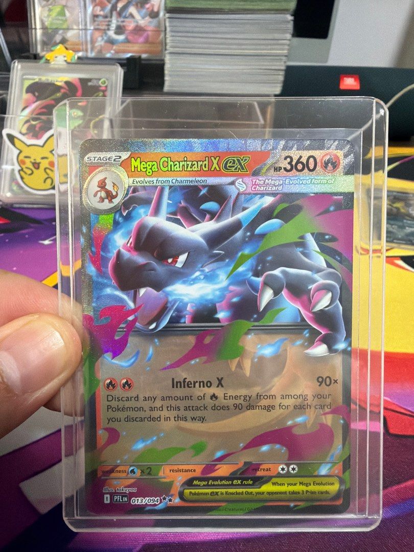 Mega Charizard X EX Pokemon Card, Hobbies & Toys, Toys & Games on Carousell