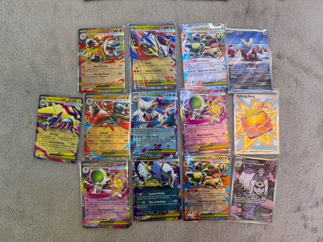 132 Mega Evolution Pokemon Cards EX, Hobbies & Toys, Toys & Games on ...