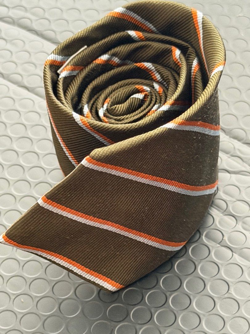 Michiko London Koshino Striped Tie Made in Japan, Men's Fashion ...