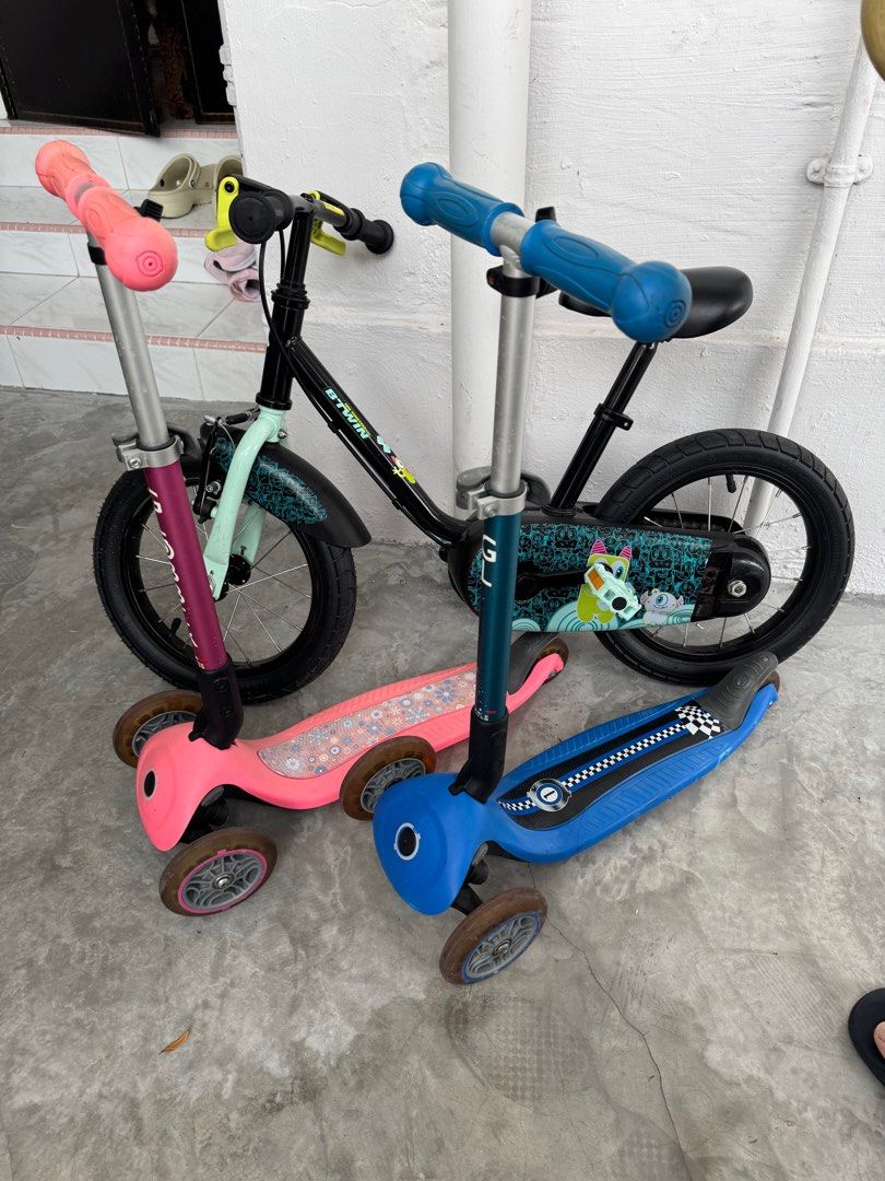 Micro Scooters and BTWIN Balance Bike, Sports Equipment, Bicycles & Parts, Bicycles on Carousell