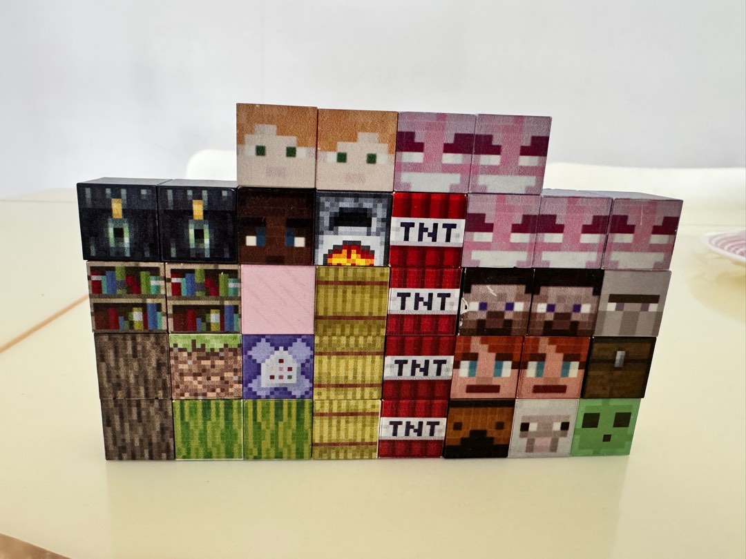 Minecraft Cube Blocks - Various Characters, Hobbies & Toys, Toys ...