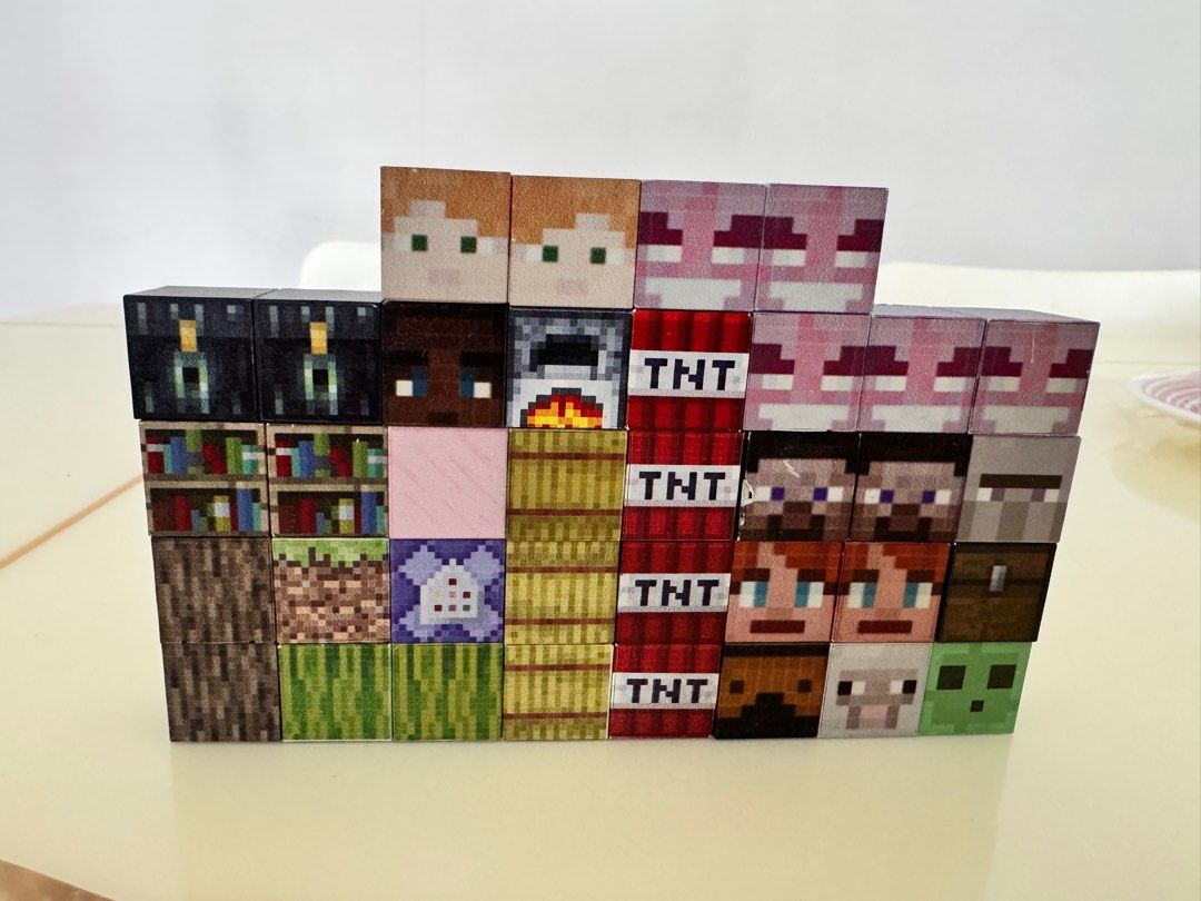 Minecraft Cube Blocks - Various Characters, Hobbies & Toys, Toys & Games on Carousell