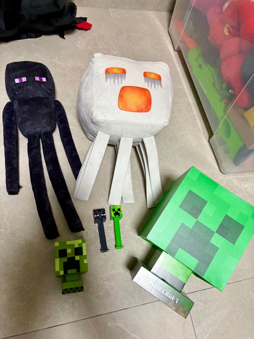 Minecraft Plushies Plushy Soft Toy Night Light Etc. Enderman Ghast ...