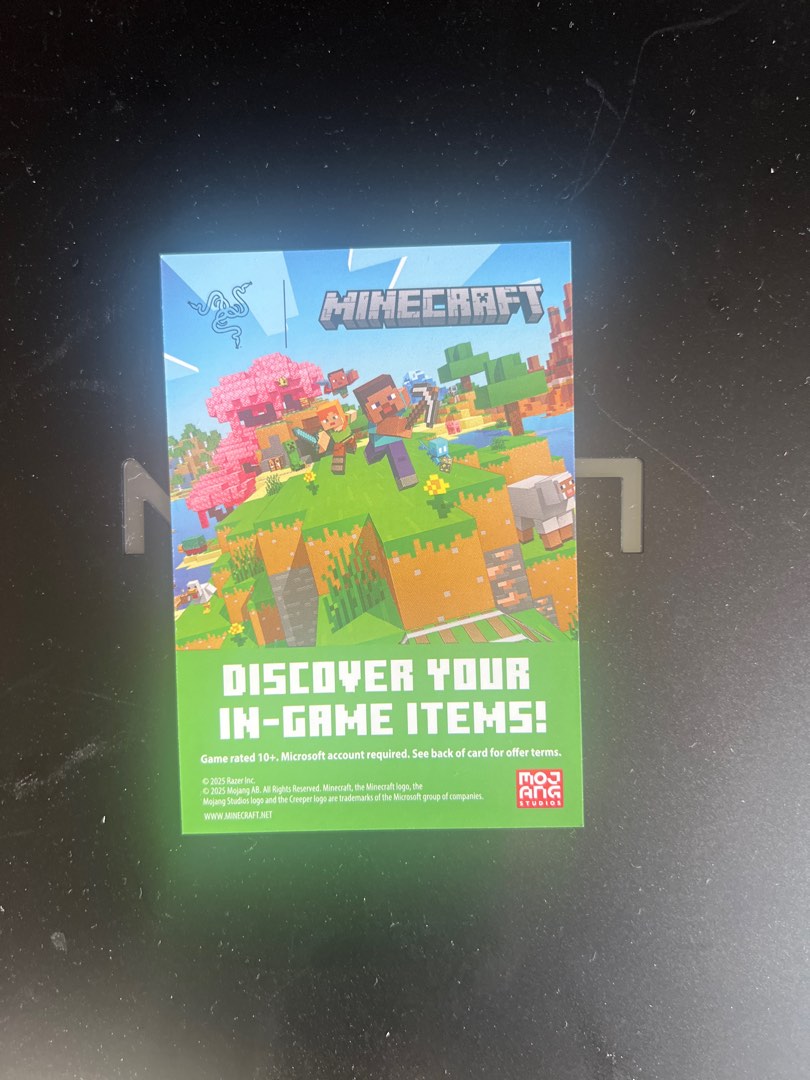 Minecraft Razer In-Game Item Code - Overgrown Arm, Hobbies & Toys, Toys ...