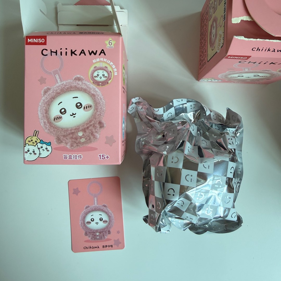 Miniso Chiiikawa Face Changing Blind Box Keychain, Hobbies & Toys, Toys ...