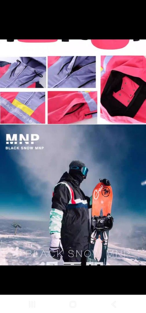 MNP Black Snow ski Jacket XS, Women's Fashion, Coats, Jackets and ...