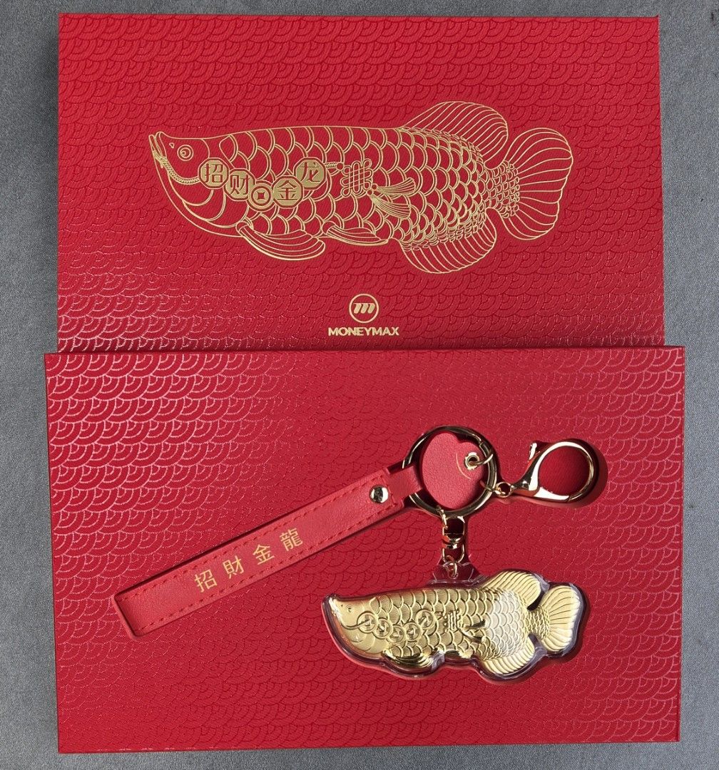 MoneyMax Auspicious Arowana Keychain, Luxury, Accessories on Carousell