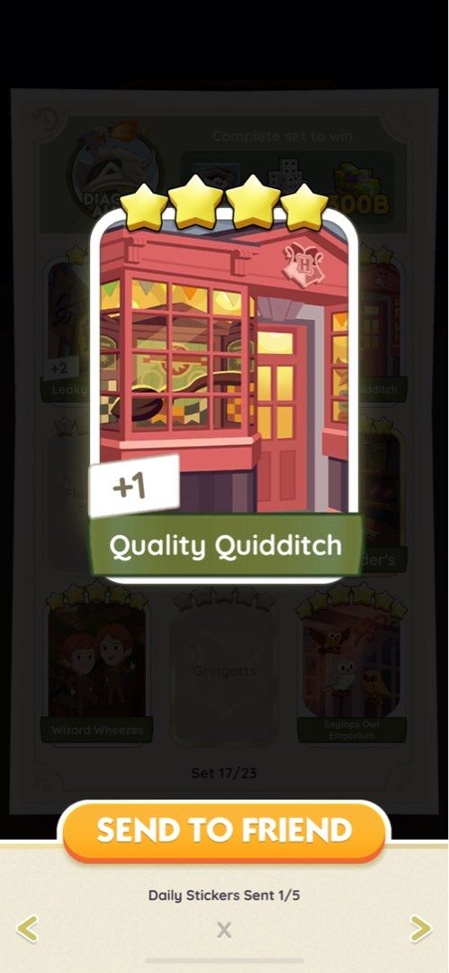 Monopoly Go Sticker - Quality Quidditch, Hobbies & Toys, Toys & Games ...