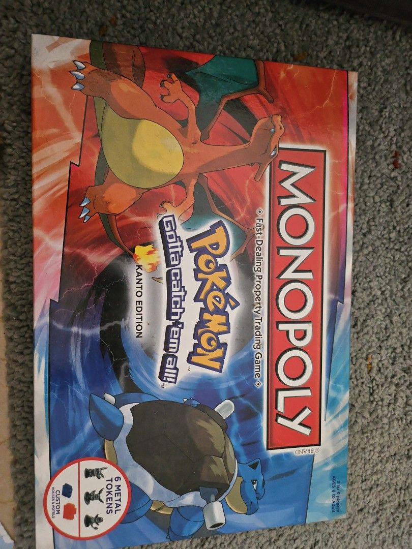 Monopoly Pokémon Kanto Edition Board Game, Hobbies & Toys, Toys & Games ...