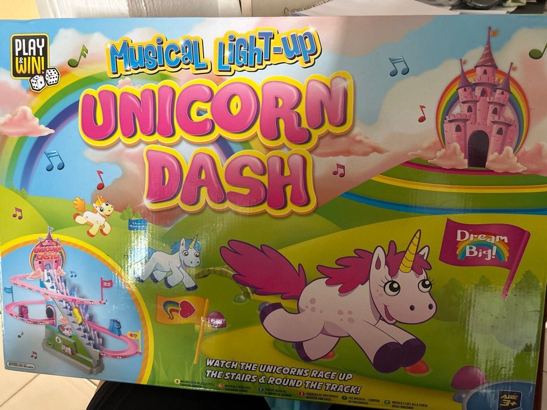 Musical Light-Up Unicorn Dash Game, Hobbies & Toys, Toys & Games on ...