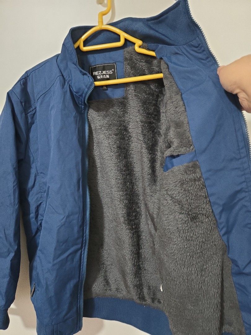 Navy Blue Lined Jacket, Men's Fashion, Coats, Jackets and Outerwear on ...