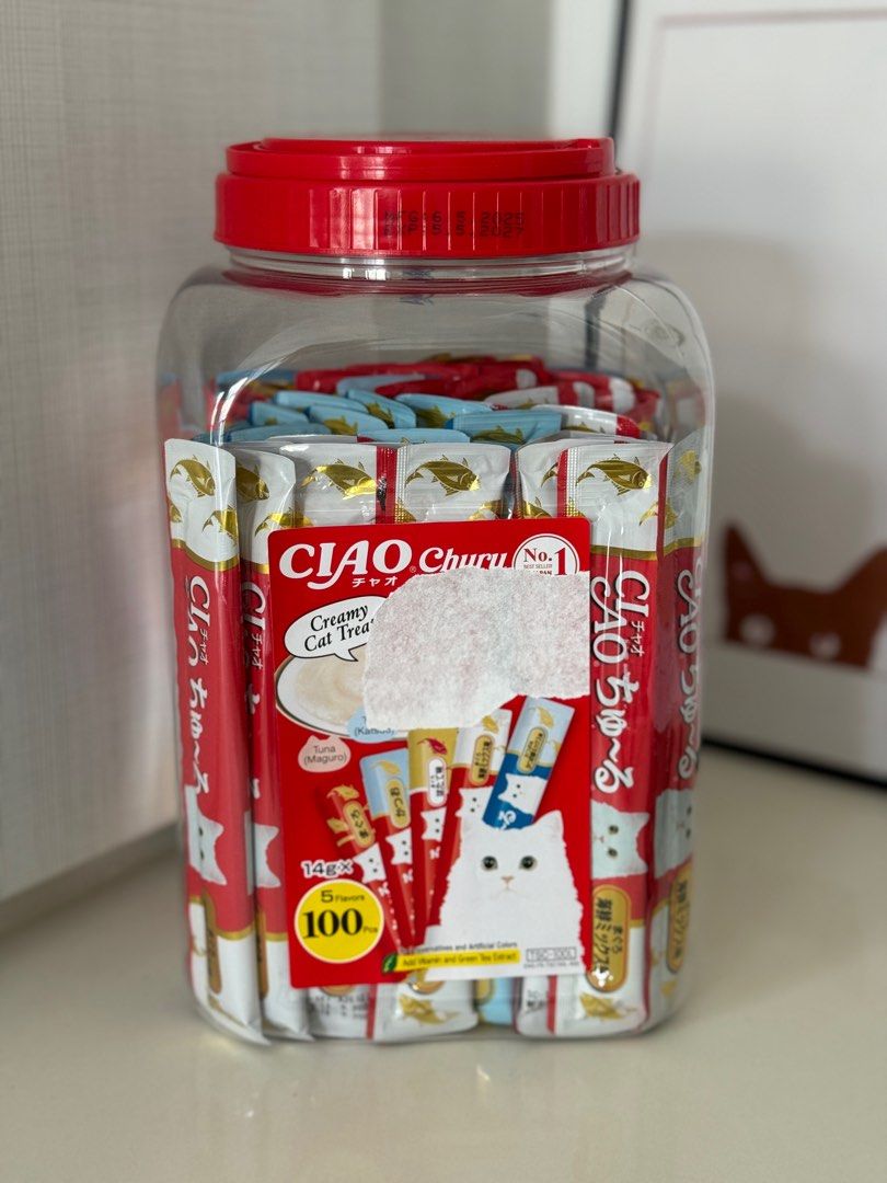 NEW! CIAO Churu 100 Sticks, Pet Supplies, Pet Food on Carousell
