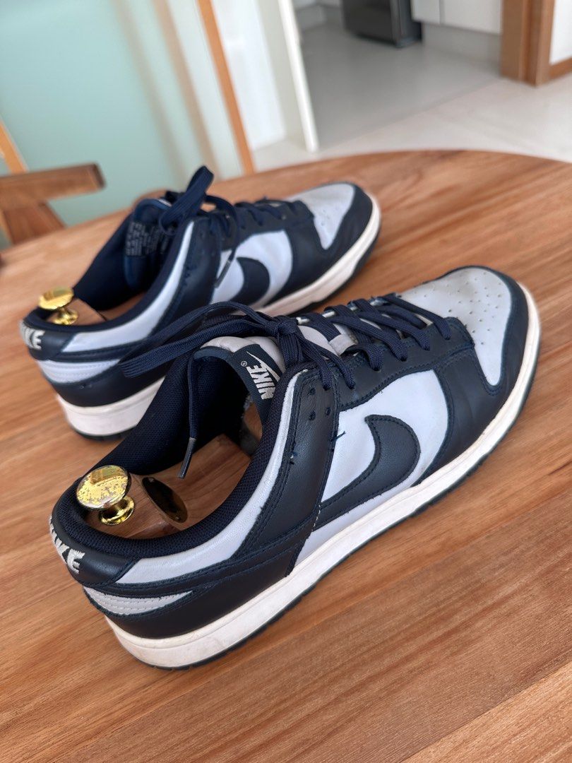 Nike Dunk Low “Georgetown” - Navy/Grey, Men's Fashion, Footwear ...