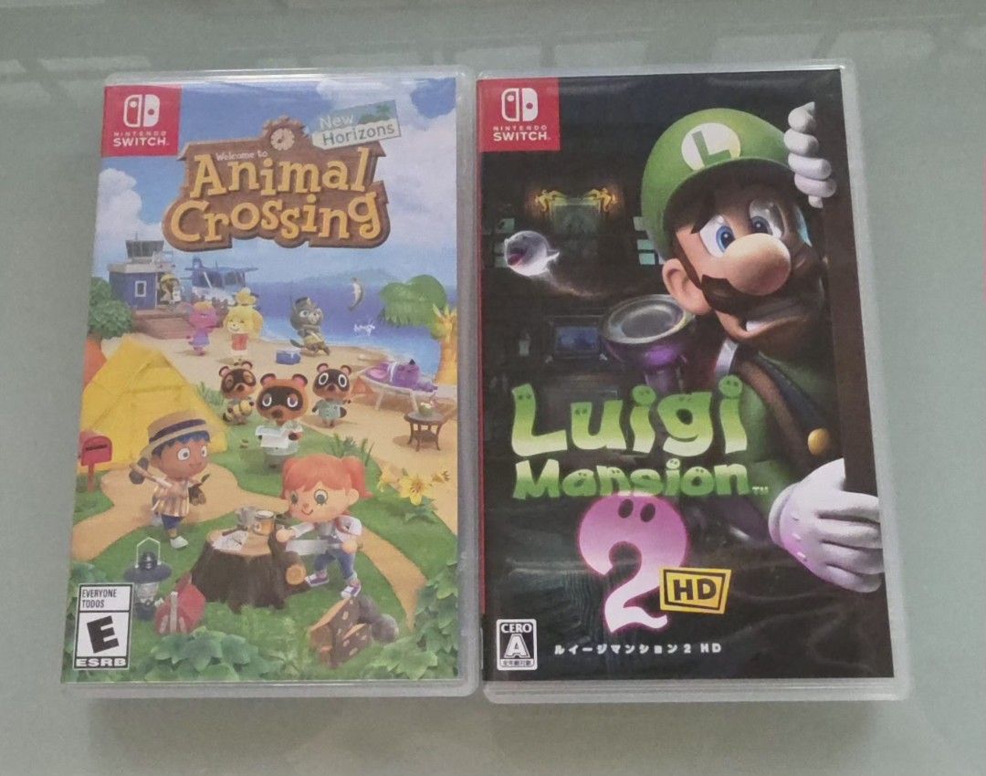 Nintendo Switch Animal Crossing New Horizon, Luigi Mansion 2, Video ...