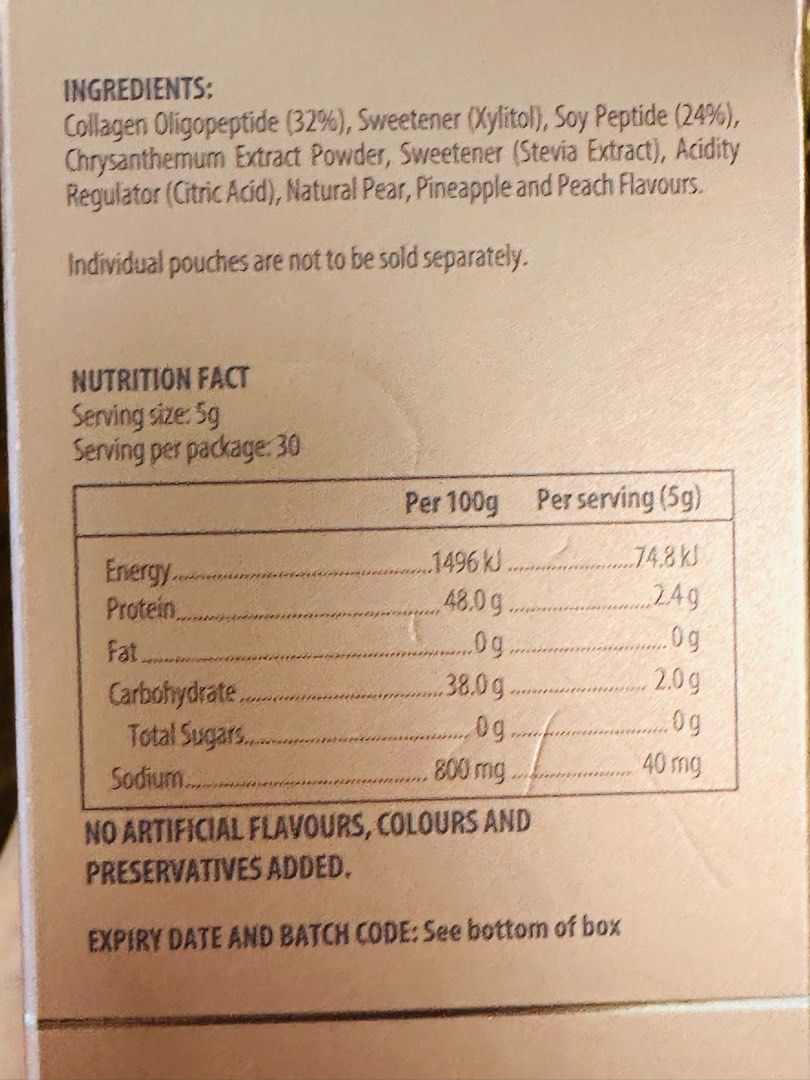 Nutrilite Mixed Collagen Peptide Drink - 30 Stick Packs, Health ...