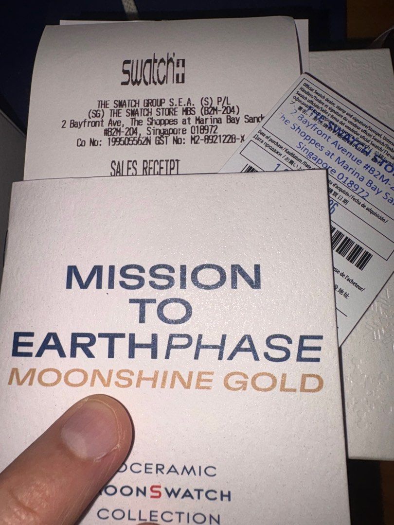 Omega x Swatch Mission to Earthphase Moonshine Gold Limited edition ...