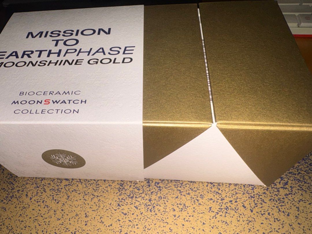 Omega x Swatch Mission to Earthphase Moonshine Gold Limited edition ...